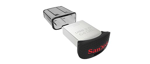 Sandisk Ultra Fit flash drive is "so small you hardly know it's there ...