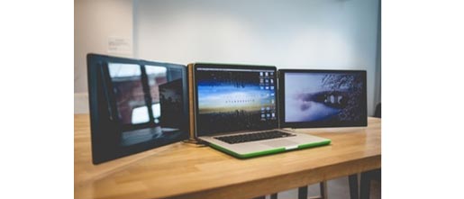 Sliden'Joy offers sliding monitor support wings for your laptop ...