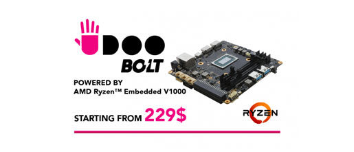 Udoo Bolt 'maker board' packs an AMD Ryzen Embedded V1000 - Systems ...