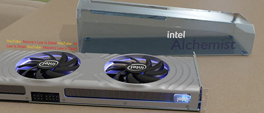 Intel Arc Alchemist graphics card design looks silver and sleek ...