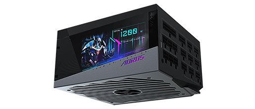 Aorus P1200W modular PSU features expansive LCD monitor - PSU - News ...